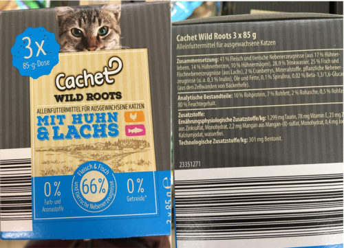 Katzenfutter im Haustiger-Test: Cachet Wild Roots (Aldi Süd ...